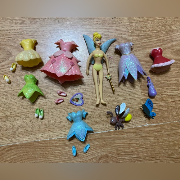 Disney | Toys | 32 Disney Tinkerbell Fairy Playset With Glitter Wings ...